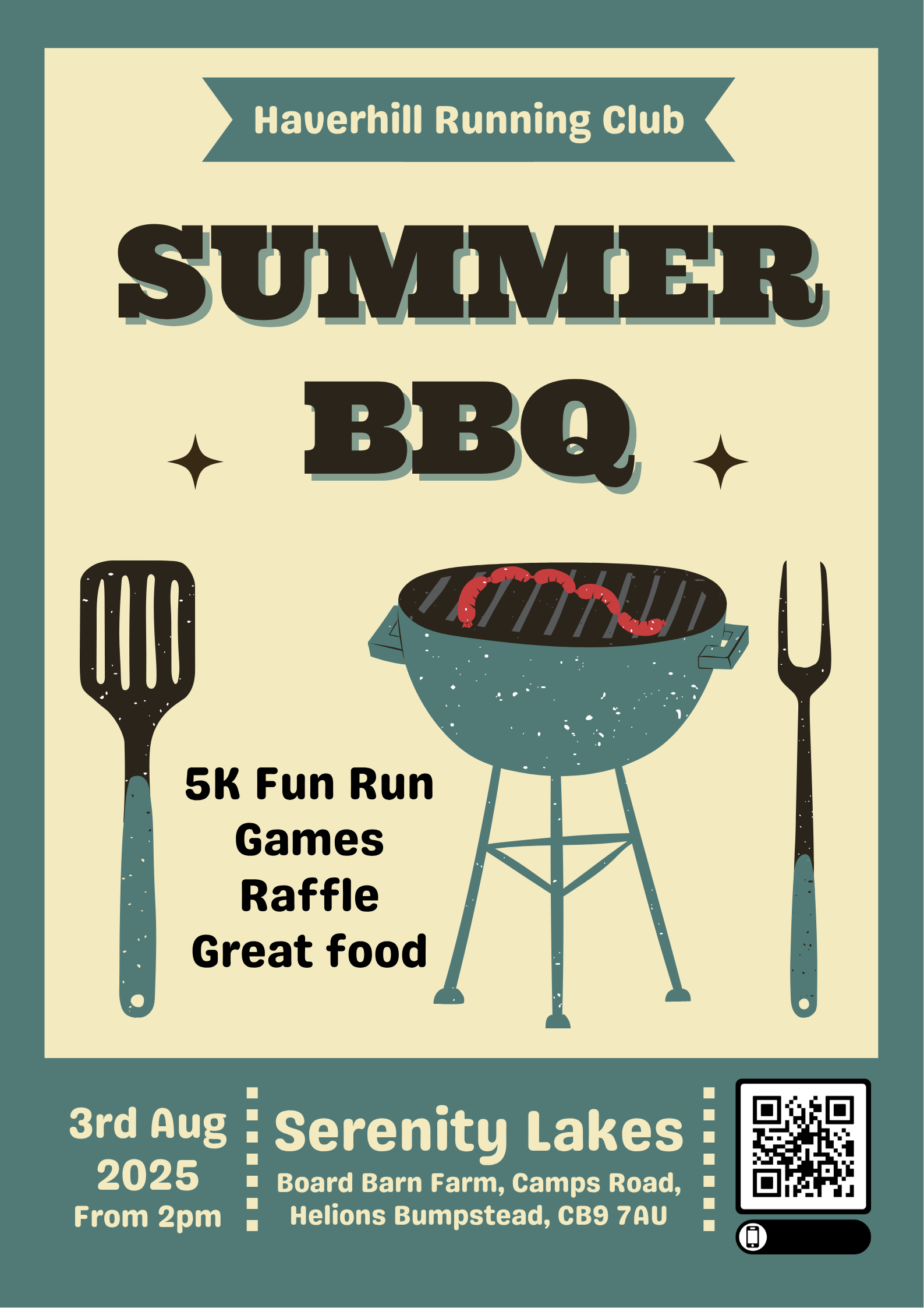 HRC Summer BBQ – A Reminder – Haverhill Running Club
